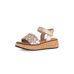 Gabor Comfort Plateau Sandalen in gold | Gr.: 42