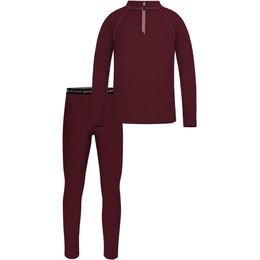 Normani Outdoor Sports Merino Oberteil &bdquo;Nyapari&ldquo; und Merino Hose &bdquo;Mackay&ldquo; in Bordeaux | Gr.: 158/164