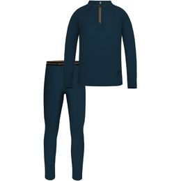 Normani Outdoor Sports Merino Oberteil „Nyapari“ und Merino Hose „Mackay“ in Navy | Gr.: 122/128