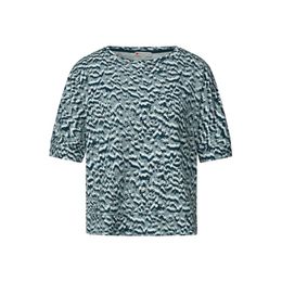 Street One Gemustertes Batwing Shirt in Blau | Gr.: 40