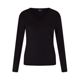 CASH-MERE.CH V-Ausschnitt Pullover in Schwarz | Gr.: L