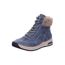 Rieker Damen Winterschuhe warm in Blau | Gr.: 40
