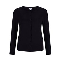 CASH-MERE.CH Cardigan Rundhals in Schwarz | Gr.: S
