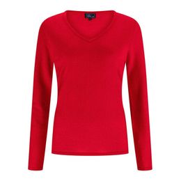 CASH-MERE.CH V-Ausschnitt Pullover in Rot | Gr.: M
