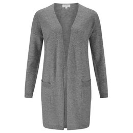 CASH-MERE.CH Cardigan Long in Grau | Gr.: L