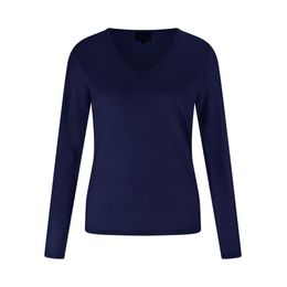CASH-MERE.CH V-Ausschnitt Pullover in Marine Blau | Gr.: S