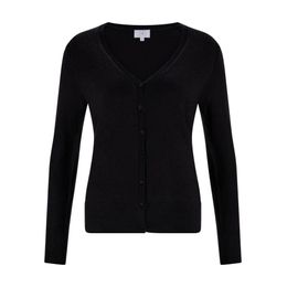 CASH-MERE.CH Cardigan V-Ausschnitt in Schwarz | Gr.: L