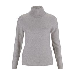 CASH-MERE.CH Rollkragen Pullover in Hellgrau | Gr.: M