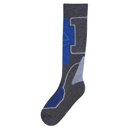 CASH-MERE.CH Ski- und Trekkingsocken in Blau | Gr.: 47-49