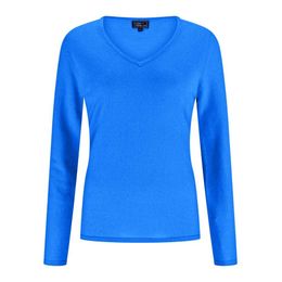CASH-MERE.CH V-Ausschnitt Pullover in Dazzling Blau | Gr.: XS