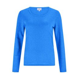 CASH-MERE.CH Rundhals Pullover in Dazzling Blau | Gr.: XS