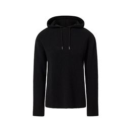CASH-MERE.CH Wolle Hoodie in Schwarz | Gr.: XS