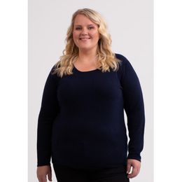 CASH-MERE.CH Rundhals Pullover in Marine Blau | Gr.: XS