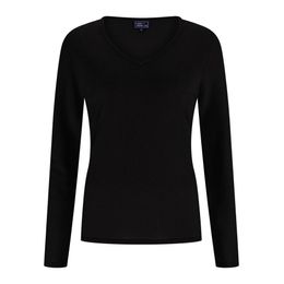 CASH-MERE.CH V-Ausschnitt Pullover in Schwarz | Gr.: S