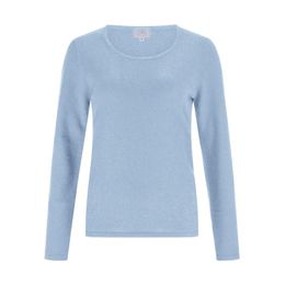 CASH-MERE.CH Rundhals Pullover in Hellblau | Gr.: XS