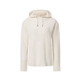 CASH-MERE.CH Wolle Hoodie in Weiss | Gr.: S