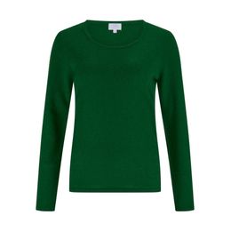 CASH-MERE.CH Rundhals Pullover in Gr&uuml;n | Gr.: M