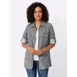 WITT WEIDEN Blusenjacke in light grey-denim | Gr.: 36