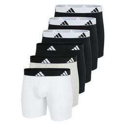 adidas Sportswear Long Short / Pant Active Flex Cotton in Weiß / schwarz / grau | Gr.: XXL
