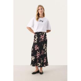 PART TWO Rock LaurinaPW Slim fit in Black Blurred Flower | Gr.: 38