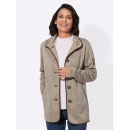 WITT WEIDEN Fleece-Jacke in sesam-meliert | Gr.: 42