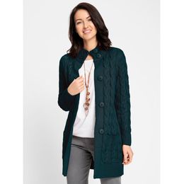 WITT WEIDEN Long-Strickjacke in petrol | Gr.: 36