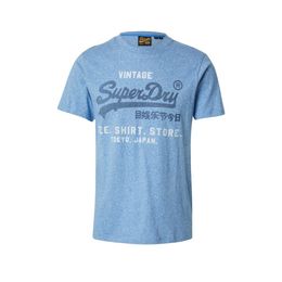 Superdry T-Shirt 'Classic' Herren Größe XXXL saphir / himmelblau / weiß