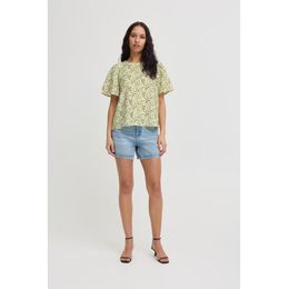 Ichi Kurzarm-Bluse IXHARPER Regular fit in Oasis Flower Print | Gr.: 38
