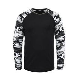 !Solid Rundhalsshirt SDCajus in Schwarz | Gr.: L