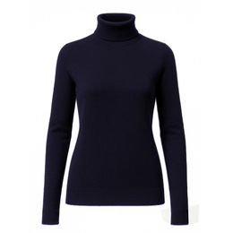 CASH-MERE.CH Rollkragen Pullover in Marine Blau | Gr.: XS