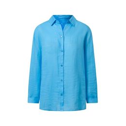 CASH-MERE.CH Ramie Bluse Oversize Style in Hellblau | Gr.: XS
