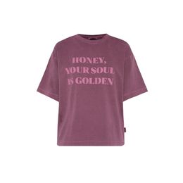 SENSES.THE LABEL T-Shirt TE:CLA Oversized mit Wording Print Damen Gr&ouml;&szlig;e S mauve