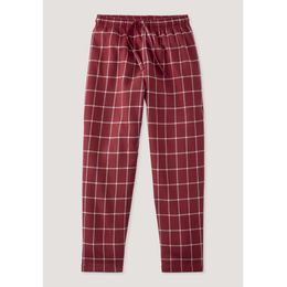 hessnatur Flanell Pyjamahose in kaminrot | Gr.: 98/104