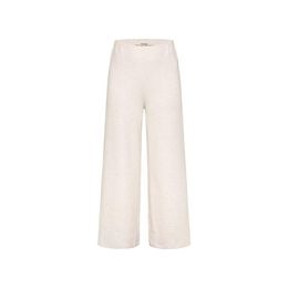 SENSES.THE LABEL Wide Leg Pants aus Jersey-Rippstrick Damen Gr&ouml;&szlig;e 40 wollwei&szlig;