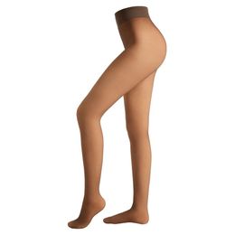 CALZEDONIA Tights female Brown size M