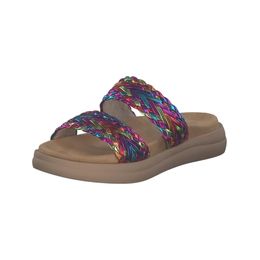 Remonte Plateau-Pantoletten in metallic-multi | Gr.: 40