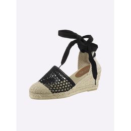 Heine Keilsandalette in schwarz | Gr.: 37