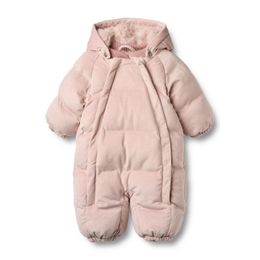 Jumpsuit Wheat "Wheat Puffer Baby Suit Nallo", Mädchen, Gr. 62, rose powder, 100% Polyester (Recycelt), unifarben, normal, Overalls