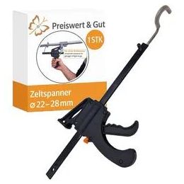 Zeltstangenspanner 22-28 mm mit Rastmechanismus als Gest&auml;ngespanner f&uuml;r Vorzelt Buszelt Pavillon Camping zur sicheren Fixierung von Zeltstangen