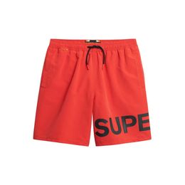 Superdry Badeshorts Herren Größe S marine / rot