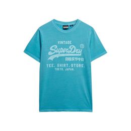 Superdry T-Shirt Herren Größe XS azur / hellblau