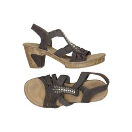 Rieker Sandalen Damen Gr&ouml;&szlig;e 38 Second Hand grau