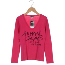 Armani Jeans Langarmshirt Damen Gr&ouml;&szlig;e L Second Hand pink