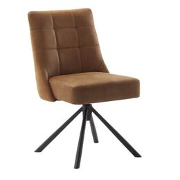 Easy Stuhl Winston Vintagelook Cognac drehbar 50x87x68 cm