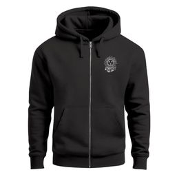 Neverless Zip-Up Hoodie 'Compass' male Black size XL
