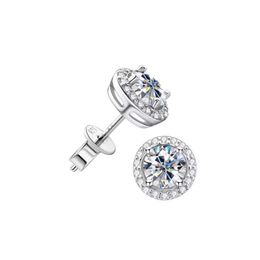 Rougemont Jewellery Earrings 'Funkelnde Moissanit Ohrstecker 5mm mit Echtheitszertifikat' female Silver size One Size
