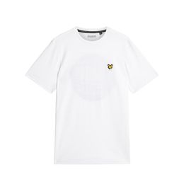 Lyle & Scott Lyle & Scott T-Shirt 'Geometric Globe' Herren Gr&ouml;&szlig;e L gelb / schwarz / wei&szlig;