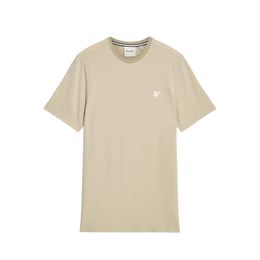 Lyle & Scott Lyle & Scott T-Shirt Herren Gr&ouml;&szlig;e XS beige / wei&szlig; / wollwei&szlig;