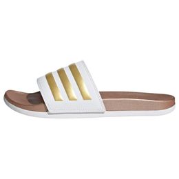 adidas Performance Badeschuh 'Adilette' Damen Größe 43/43.5 gold / weiß