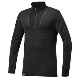 Woolpower Zip Turtleneck 400 Rollkragen Shirt schwarz, Gr&ouml;&szlig;e XL